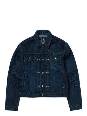 THUG CLUB Naval Warfare Denim Jacket - Blue