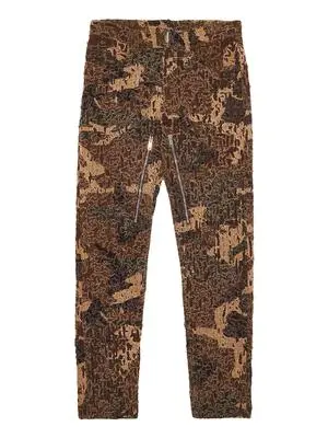 Givenchy Slim Fit Denim Trousers With Zips - Brown