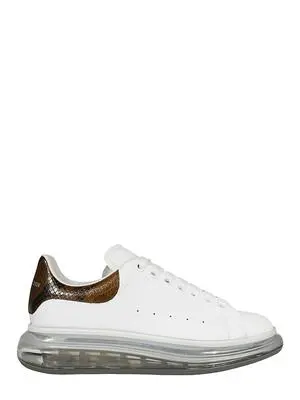 Alexander McQueen Oversized Sneaker With Transparent Sole - White
