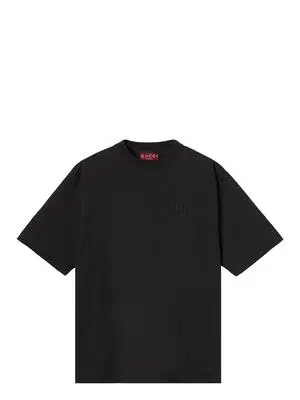 Gucci Embroidered Jersey T-shirt - Black