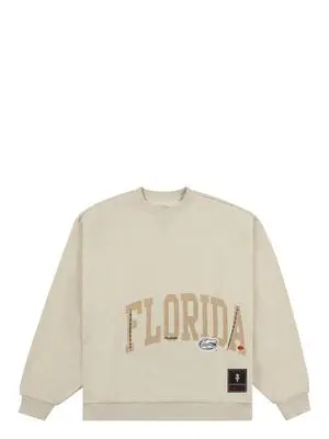 CACTUS JACK BY TRAVIS SCOTT Cactus Jack X Mitchell & Ness University Of Florida Crewneck - Tan