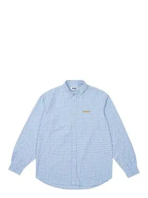 PALACE Seersucker Oxford Shirt - Blue