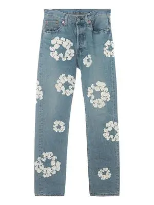 LEVI'S X Denim Tears Embroidered Denim Jeans - Blue