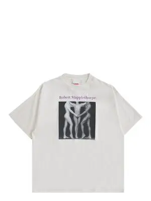 SAINT MXXXXXX X Robert Mapplethorpe Embrace Tee - White