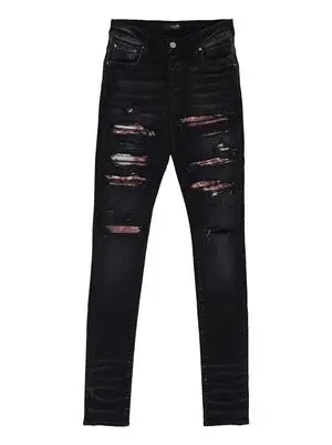Amiri Tie Dye Bandana Thrasher Jeans - Black