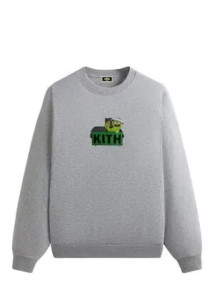 Kith For Sesame Street Oscar The Grouch Nelson Crewneck - Grey