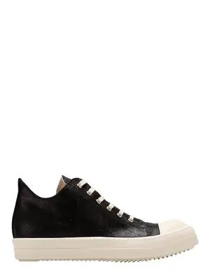 Rick Owens Gethsemane Denim Low Sneakers - Black