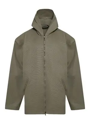 Balenciaga Zip-up Hooded Jacket - Green