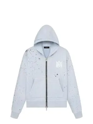 Amiri Washed Ma Shotgun Hoodie - Grey