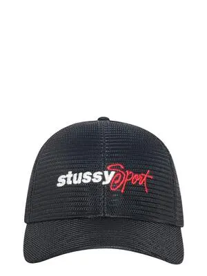 StÜssy Mid-depth Sport Mesh Cap - Black