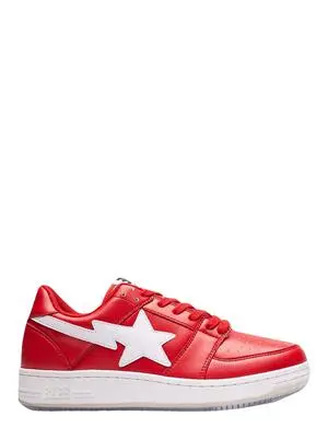 BAPE Bapesta Low 'shark Sole' Sneakers - Red