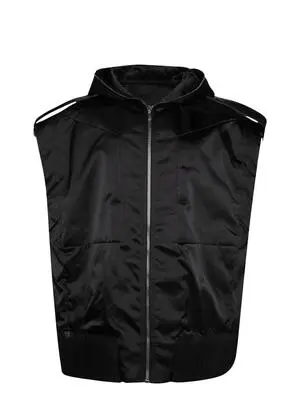 Rick Owens Lido Sleeveless Hoodie - Black