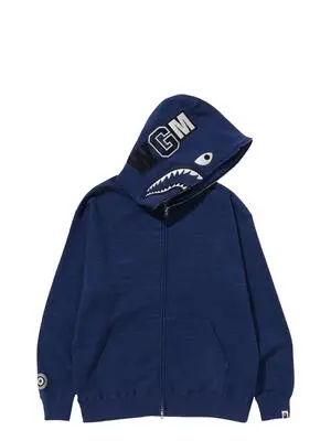 A BATHING APE Shark Full Zip Hoodie - Blue