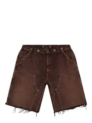 HELLSTAR Denim Shorts - Brown