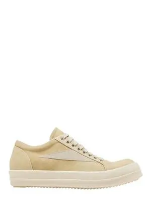 Rick Owens Hollywood Vintage Low Sneakers - Cream
