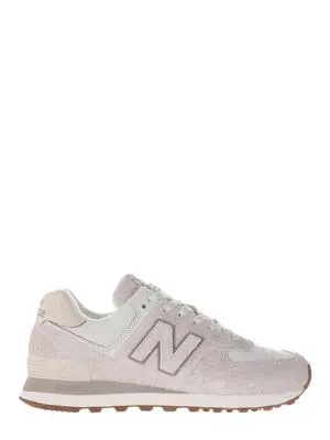 NEW BALANCE 574 Hairy Suede Sneakers - White