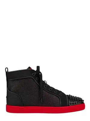 CHRISTIAN LOUBOUTIN Lou Spikes Orlato Flat - Black