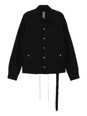 Rick Owens Giacca Snapfront Jacket - Black