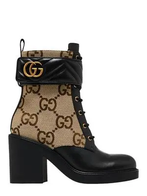 Gucci Double G Ankle Boots - Brown