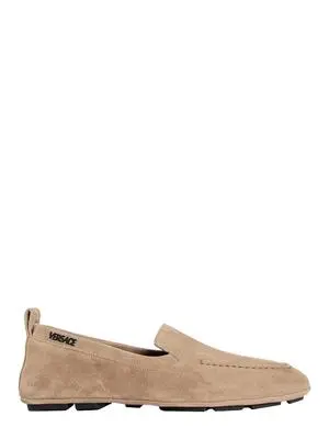 Versace Villa Driver Loafers Tan