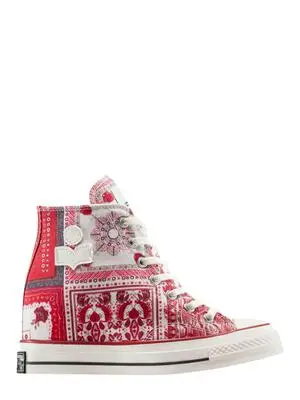 CONVERSE Isabel Marant X Chuck 70 Wedge Platform High Sneakers - Red