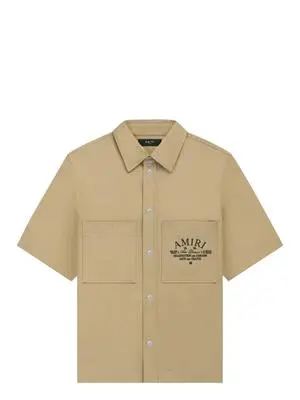Amiri Arts District Camp Shirt - Tan