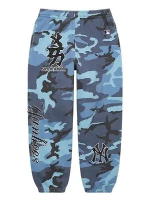 Supreme X New York Yankees Kanji Sweatpant - Blue