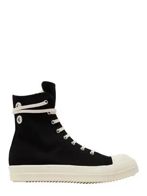 Rick Owens Lido High Top Sneakers - Black