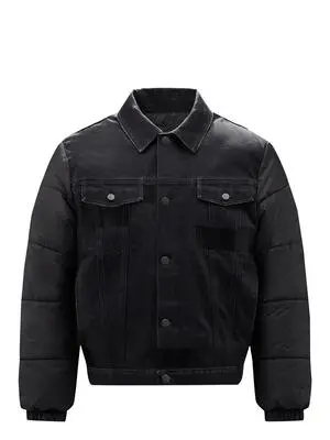 Alexander McQueen Denim Puffer Jacket - Black