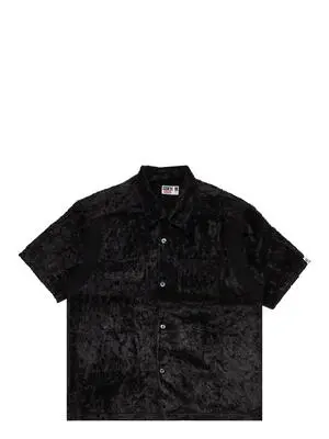 Supreme X Goodenough Crushed Rayon Pile Shirt - Black