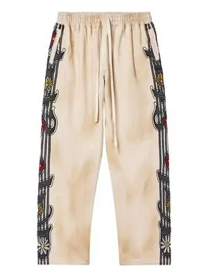 VALE FOREVER Bone Garden Fleece Sweats - Cream