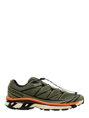 SALOMON Xt-6 Deep Lichen Marmalade Sneakers - Green