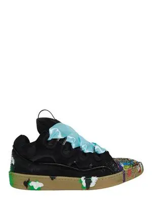 LANVIN Gallery Dept. X Curb Paint Drip Sneakers - Black