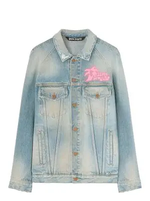 PALM ANGELS Spray Hunter Denim Jacket