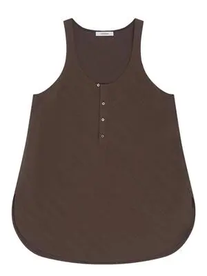 LEMAIRE Bias Cut Tank Top - Brown
