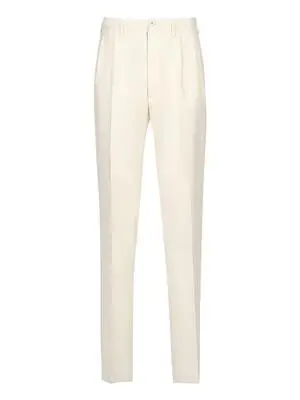 MAISON MARGIELA Mohair Silk Trousers - White