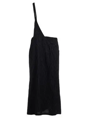 Y’s Asymmetrical Single Strap Dress - Black