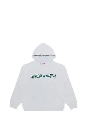 Supreme Blackletter Hooded Sweatshirt - Grey