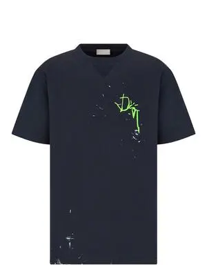 Dior X Cactus Jack Oversized T-shirt - Blue