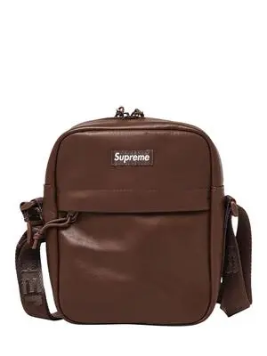 Supreme Leather Shoulder Bag - Brown