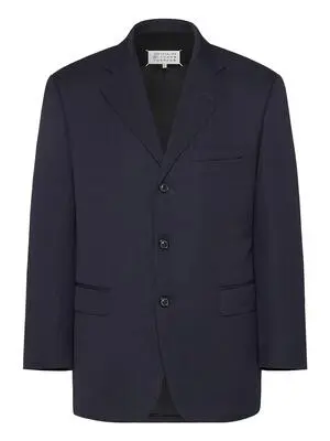 MAISON MARGIELA Single-breasted Blazer - Blue