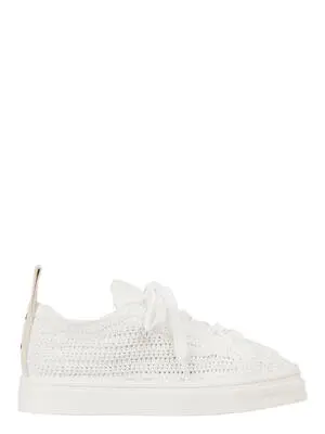 Chloé Lauren Crochet Sneakers - White