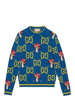Gucci Gg Wool Sweater - Blue