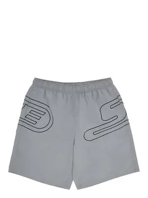 Supreme Big Logo Nylon Short - Grey