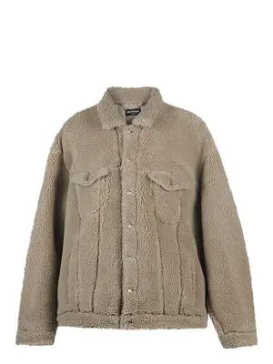 Balenciaga Fleece Oversized Jacket - Tan
