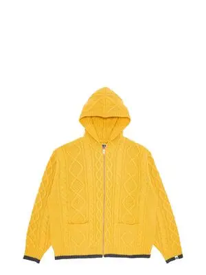 Supreme X Goodenough Zip-up Hooded Sweater - Yellow