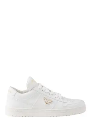 Prada Downtown Leather Sneakers - White