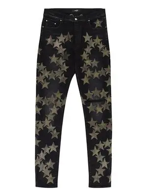 Amiri Chemist Camo Skinny Jeans - Black