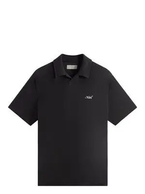 Kith Micro Waffle Drew Polo - Black