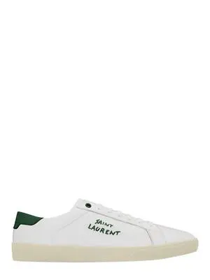 Saint Laurent Sl-06 Court Leather Sneakers - White